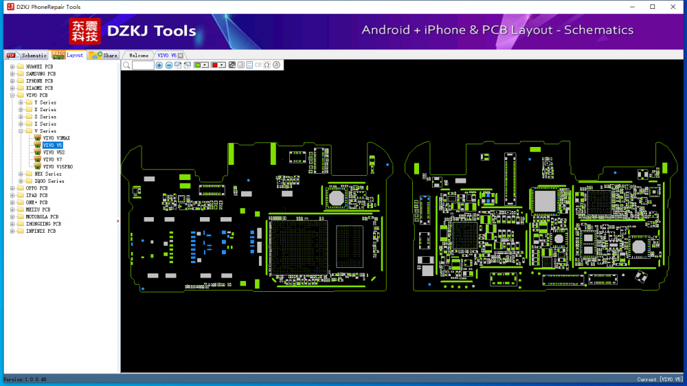 Update_LAYOUT_VIVO V5_bitmap - DZKJ Schematics & PCB Layout