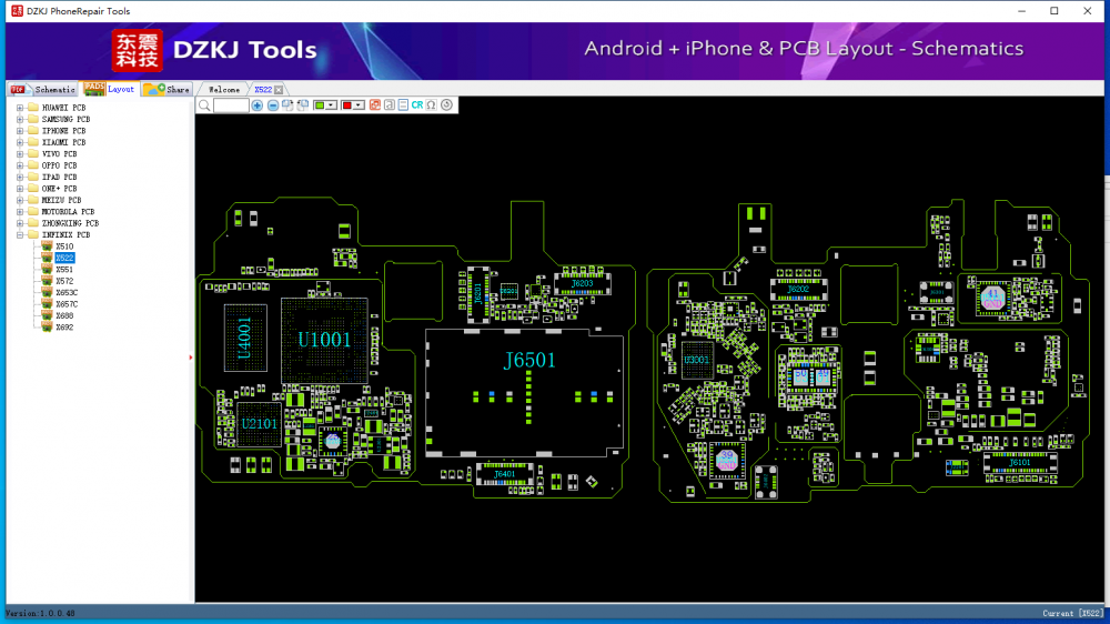 Update_LAYOUT + SCH _Infinix X522_bitmap - DZKJ Schematics & PCB Layout