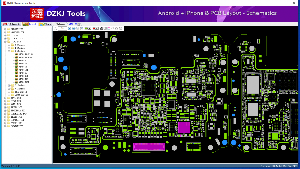 Update_LAYOUT_VIVO S9_bitmap - DZKJ Schematics & PCB Layout