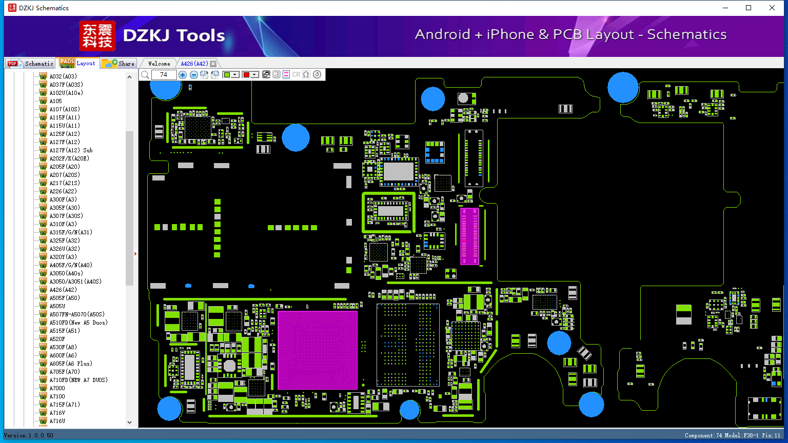 Update_LAYOUT_Samsung Galaxy A42(A426)_bitmap - DZKJ Schematics & PCB Layout
