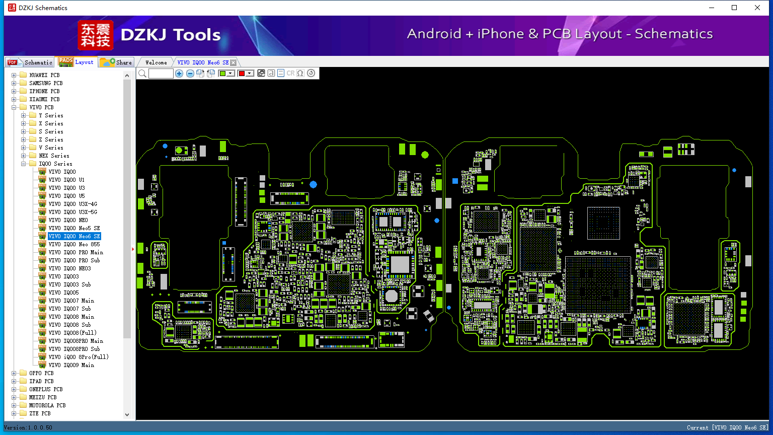Update_LAYOUT_VIVO IQOO Neo6 SE_bitmap - DZKJ Schematics & PCB Layout