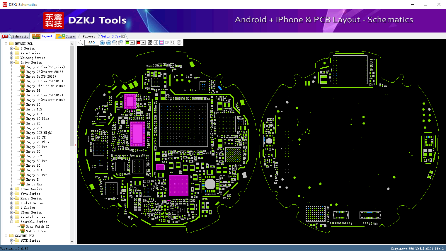 Update - DZKJ Schematics & PCB Layout