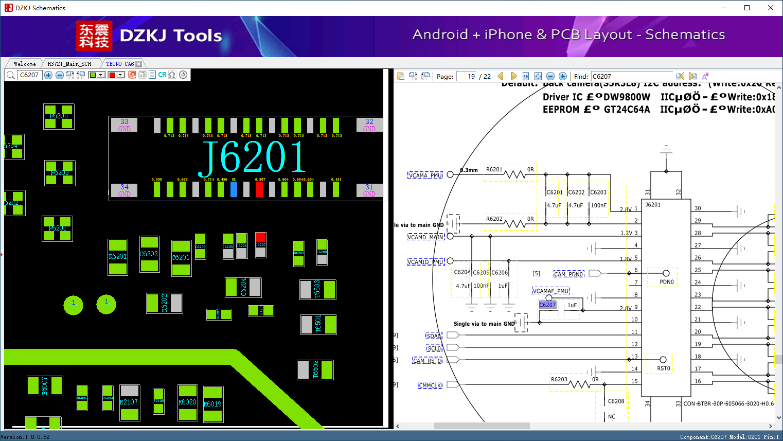 Update_LAYOUT + SCH_TECNO CA6_bitmap - DZKJ Schematics & PCB Layout