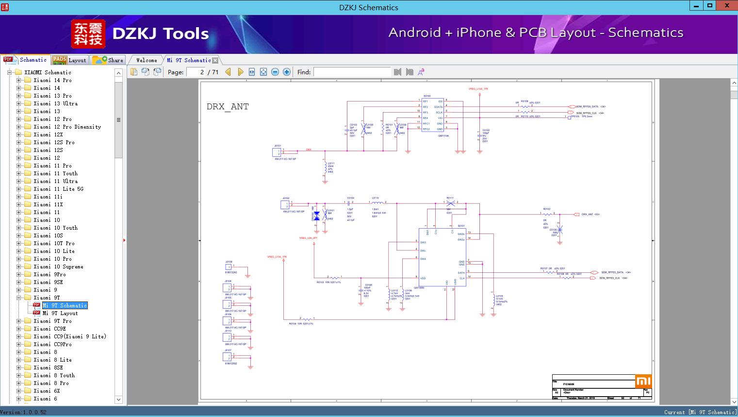 Mi 9T Schematic - Xiaomi 9T - XIAOMI Schematic - DZKJ Schematics & PCB ...