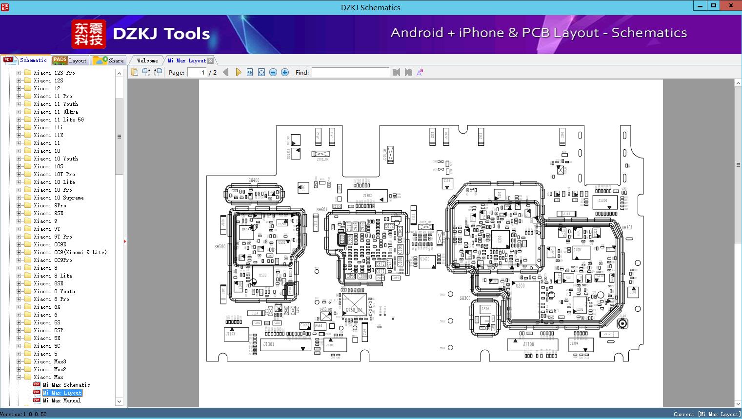 Mi Max Layout - Xiaomi Max - XIAOMI Schematic - DZKJ Schematics & PCB ...