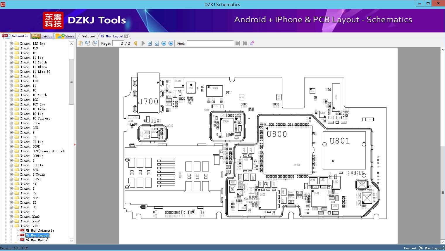 Mi Max Layout - Xiaomi Max - XIAOMI Schematic - DZKJ Schematics & PCB ...