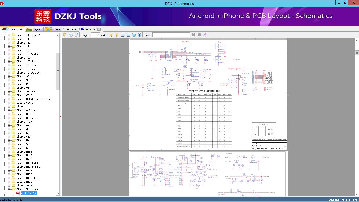 Mi Note Pro - Xiaomi Note Pro - XIAOMI Schematic - DZKJ Schematics ...