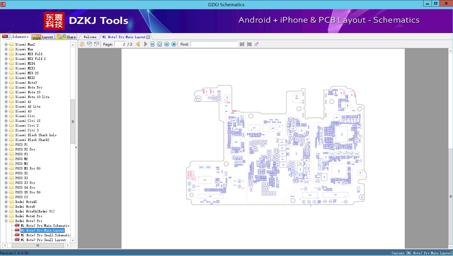Mi Note7 Pro Main Layout - Redmi Note7 Pro - XIAOMI Schematic - DZKJ ...