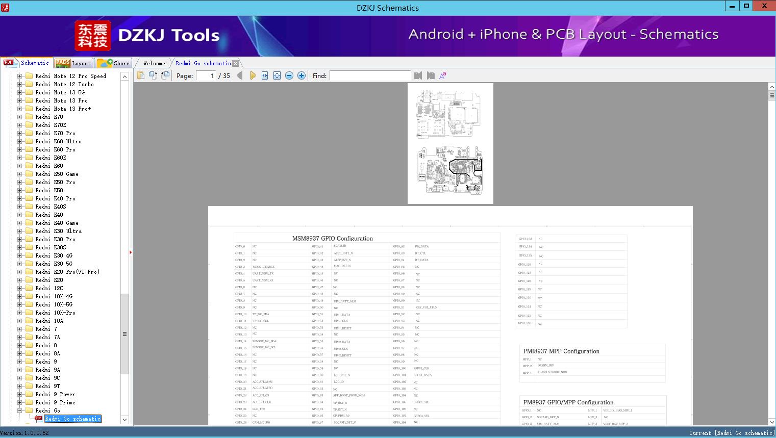 Redmi Go schematic - Redmi Go - XIAOMI Schematic - DZKJ Schematics ...