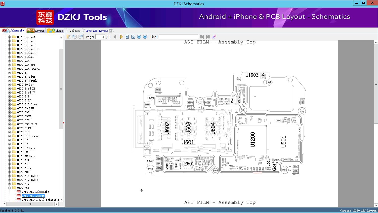 OPPO A5S Layout - OPPO A5S - OPPO Schematic - DZKJ Schematics & PCB Layout