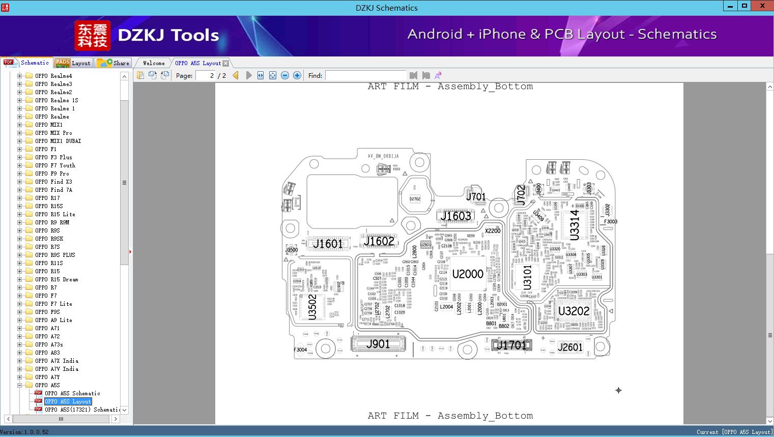 OPPO A5S Layout - OPPO A5S - OPPO Schematic - DZKJ Schematics & PCB Layout