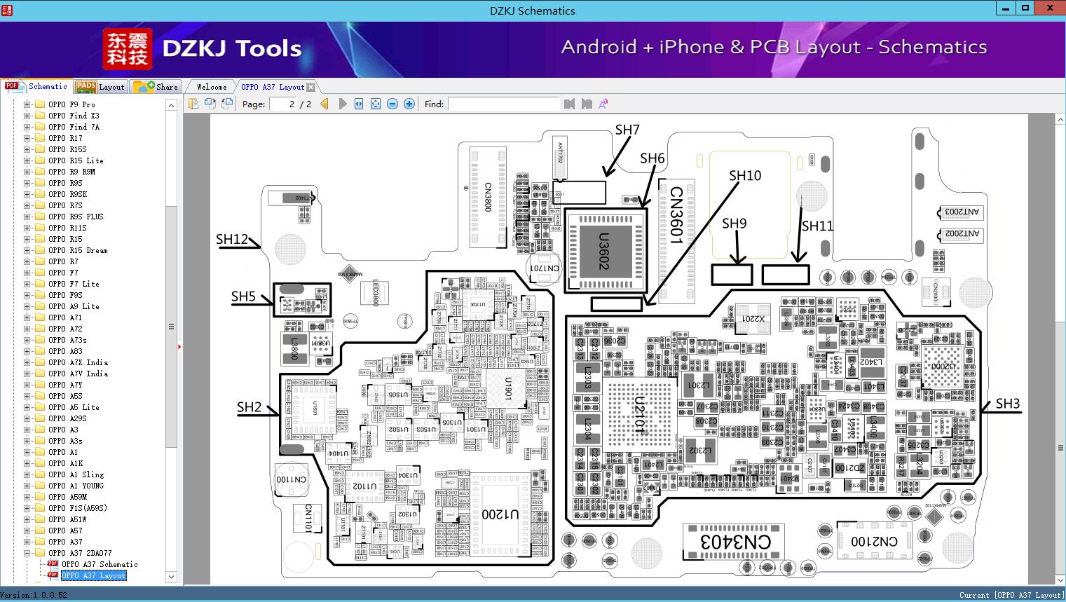 OPPO A37 Layout - OPPO A37 2DA077 - OPPO Schematic - DZKJ Schematics ...