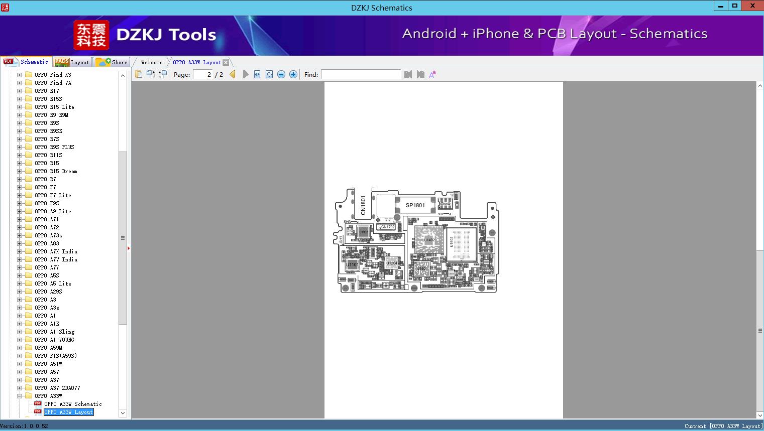 OPPO A33W Layout - OPPO A33W - OPPO Schematic - DZKJ Schematics & PCB ...