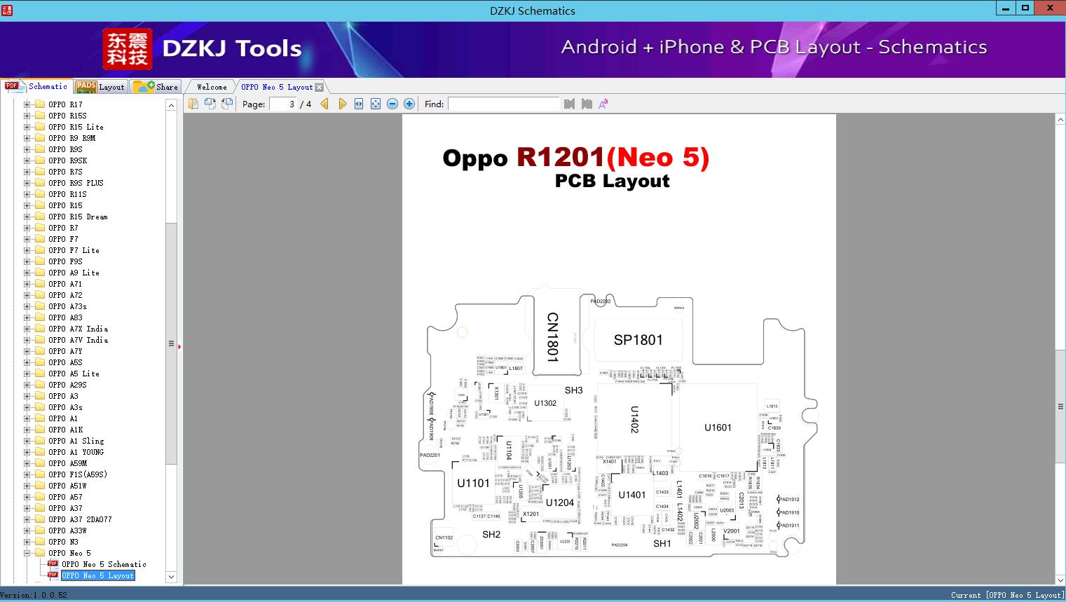 OPPO Neo 5 Layout - OPPO Neo 5 - OPPO Schematic - DZKJ Schematics & PCB ...