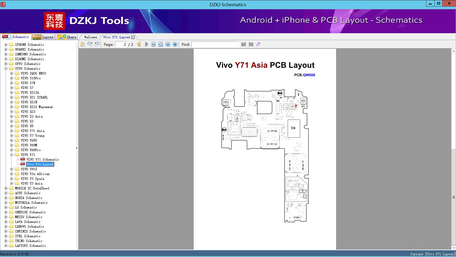 Vivo Y71 Layout - VIVO Y71 - VIVO Schematic - DZKJ Schematics & PCB Layout