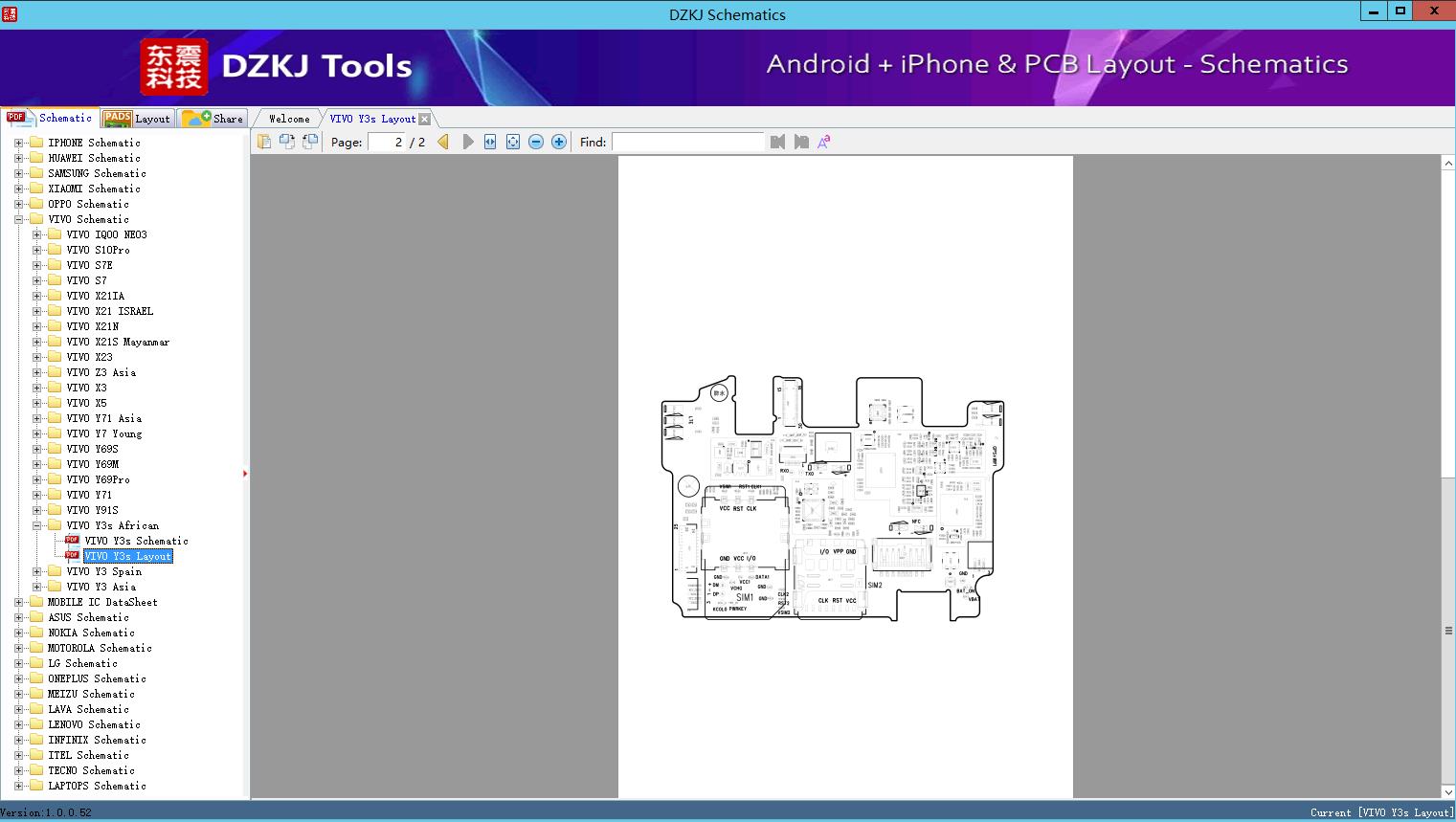 VIVO Y3s Layout - VIVO Y3s African - VIVO Schematic - DZKJ Schematics ...