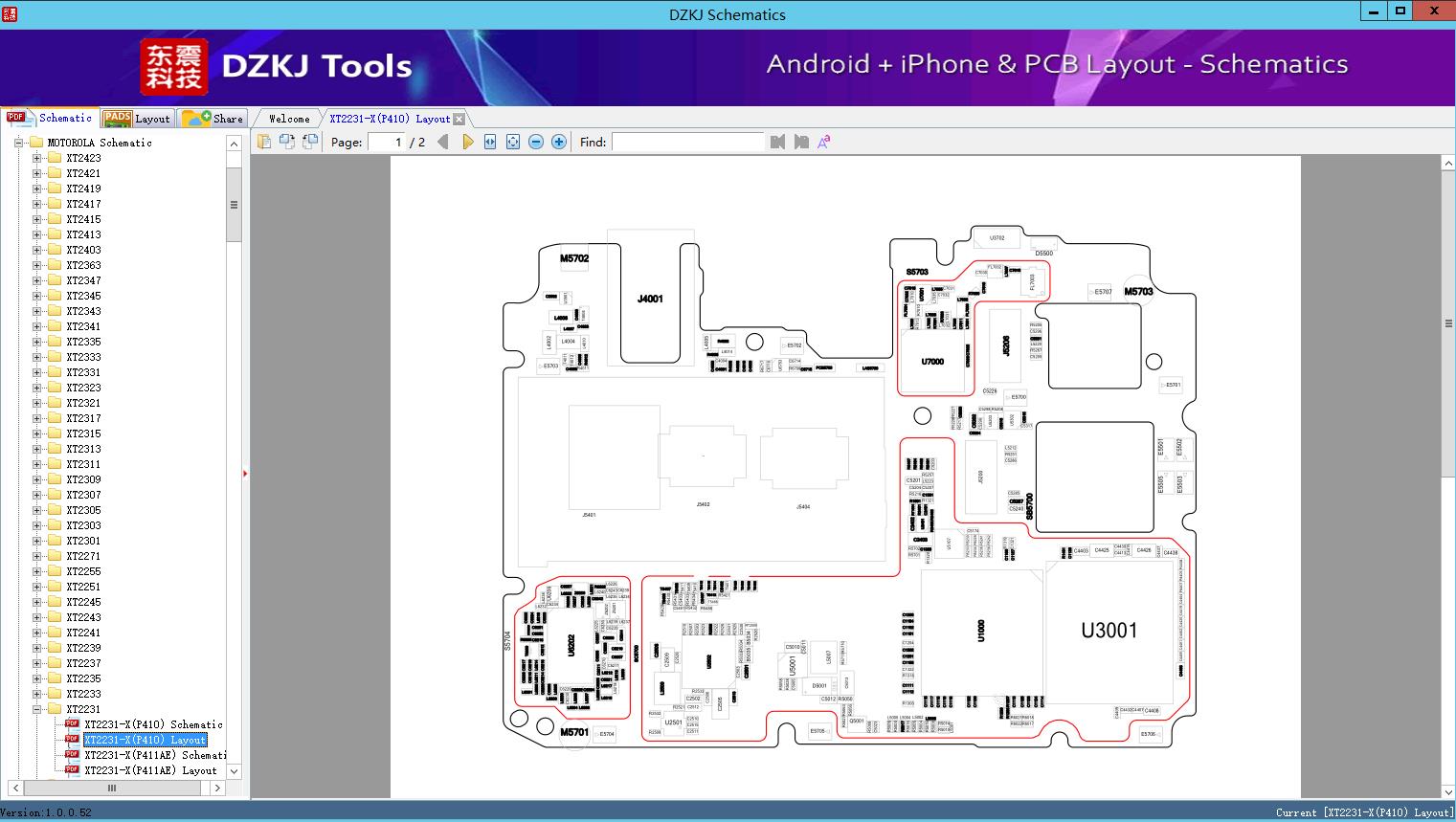 XT2231-X(P410) Layout - XT2231 - MOTOROLA Schematic - DZKJ Schematics ...
