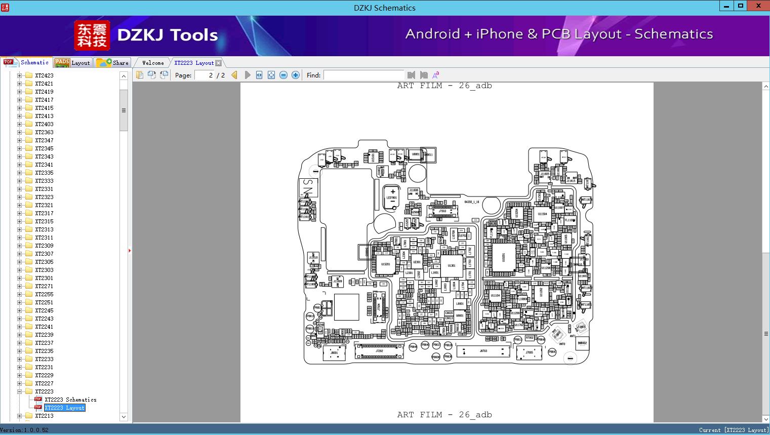 XT2223 Layout - XT2223 - MOTOROLA Schematic - DZKJ Schematics & PCB Layout