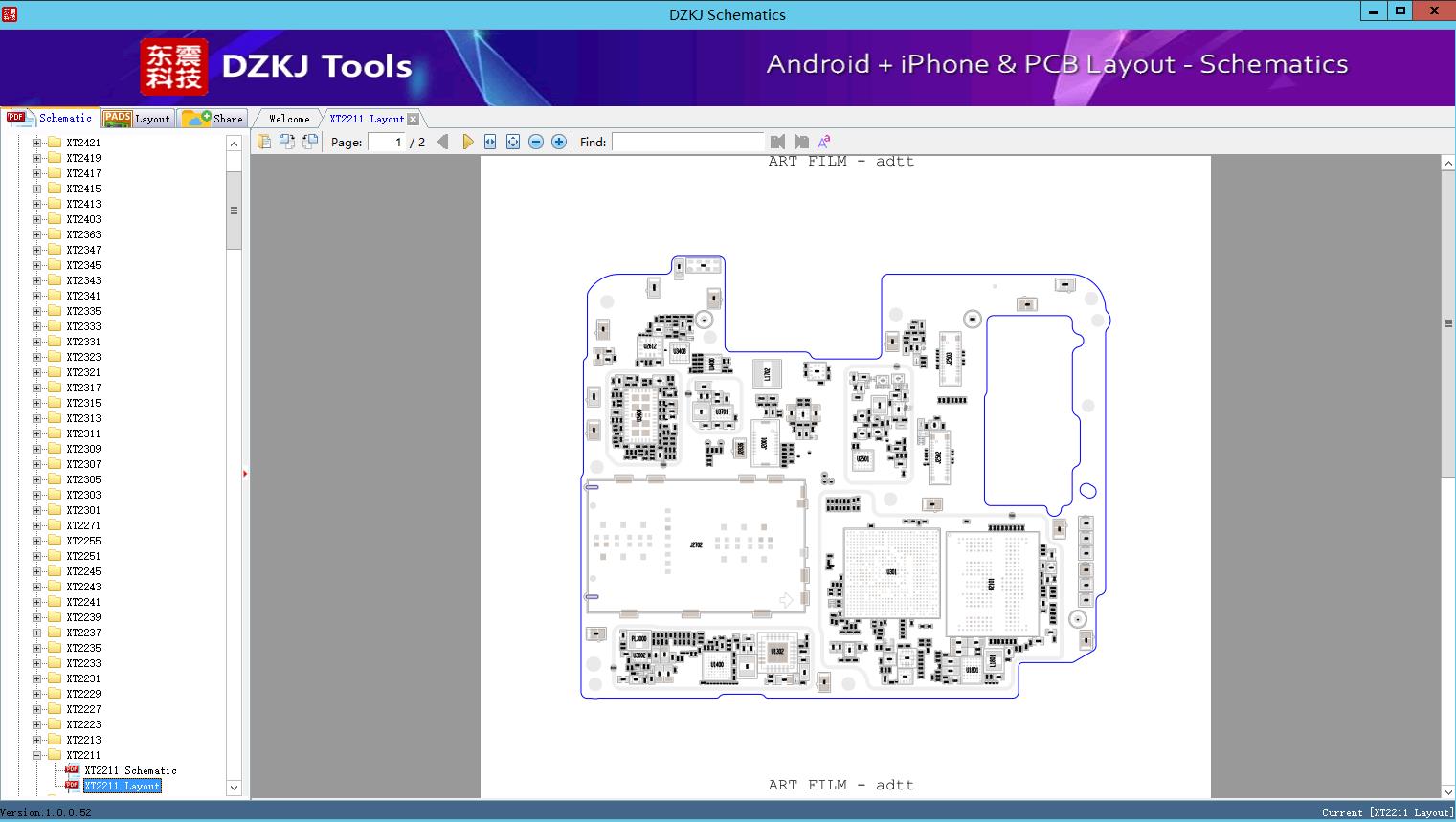 XT2211 Layout - XT2211 - MOTOROLA Schematic - DZKJ Schematics & PCB Layout