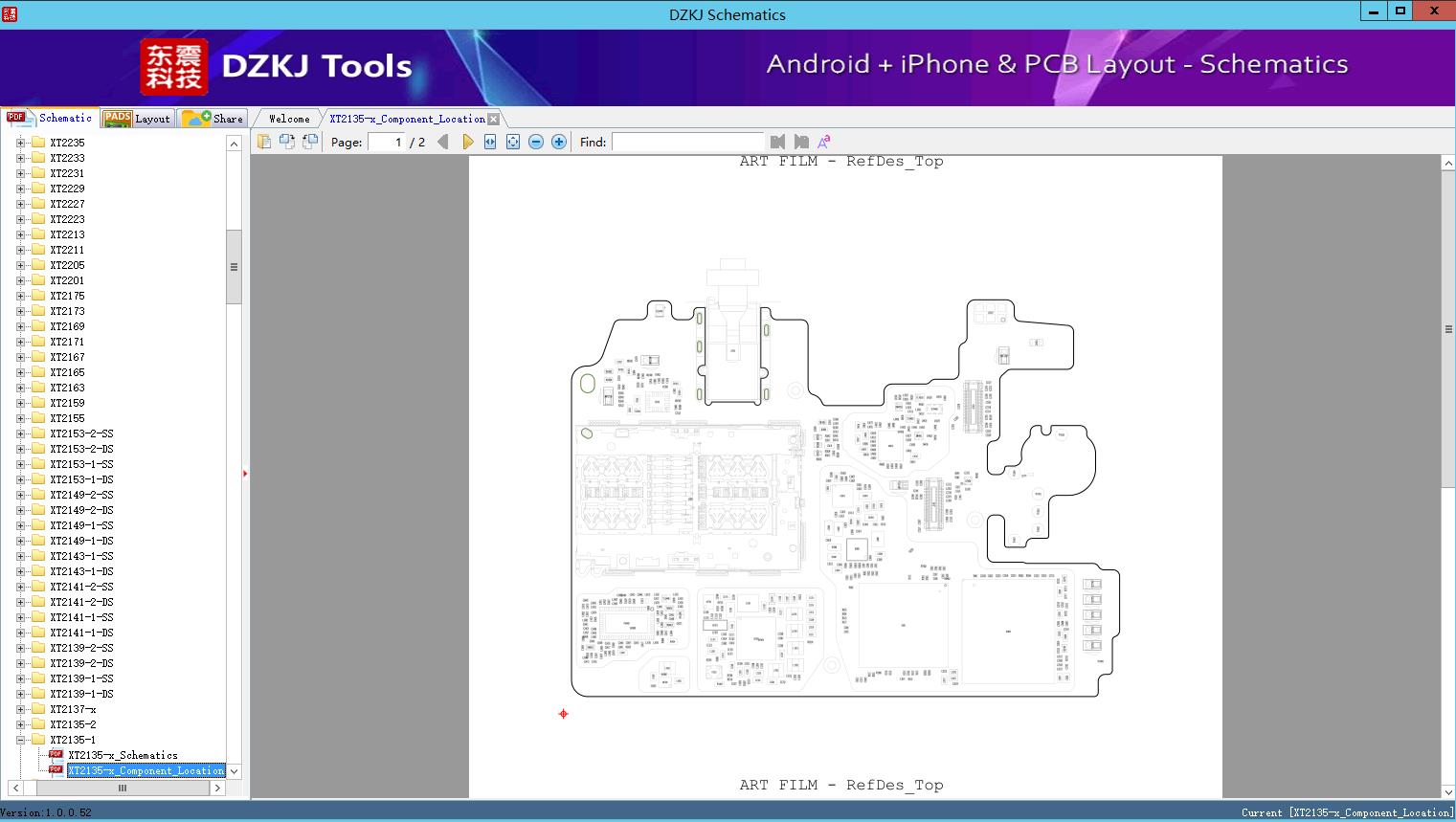 XT2135-x_Component_Location - XT2135-1 - MOTOROLA Schematic - DZKJ ...