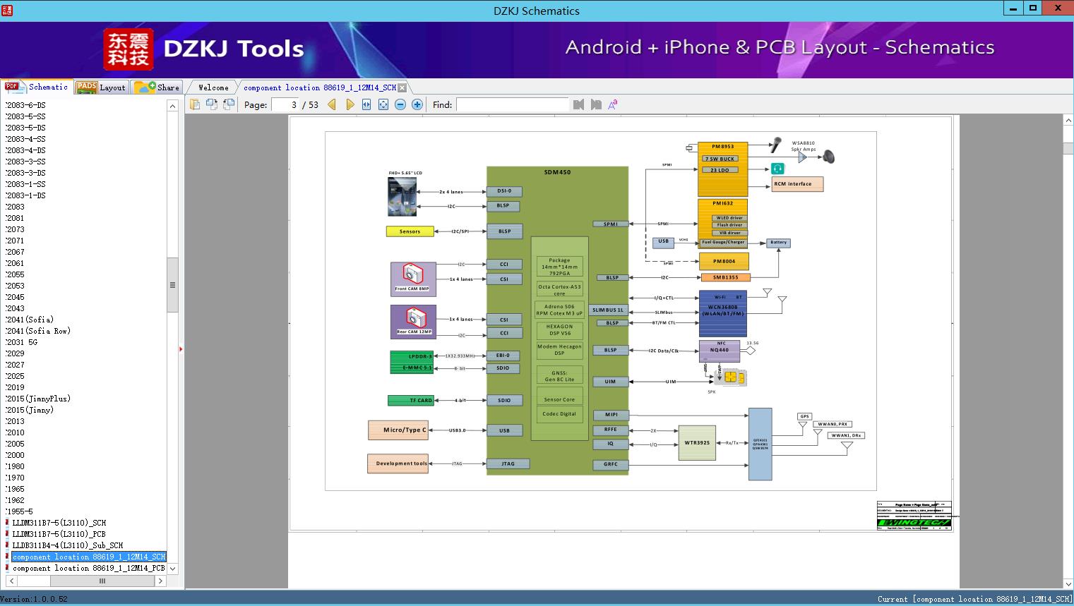 component location 88619_1_12M14_SCH - XT1955-5 - MOTOROLA Schematic ...