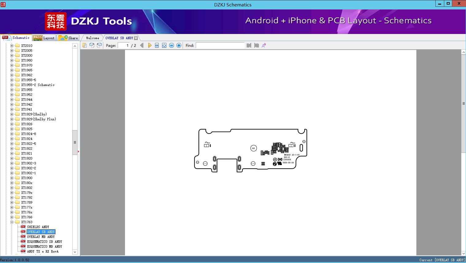 OVERLAY SB ANDY - XT1763 - MOTOROLA Schematic - DZKJ Schematics & PCB ...
