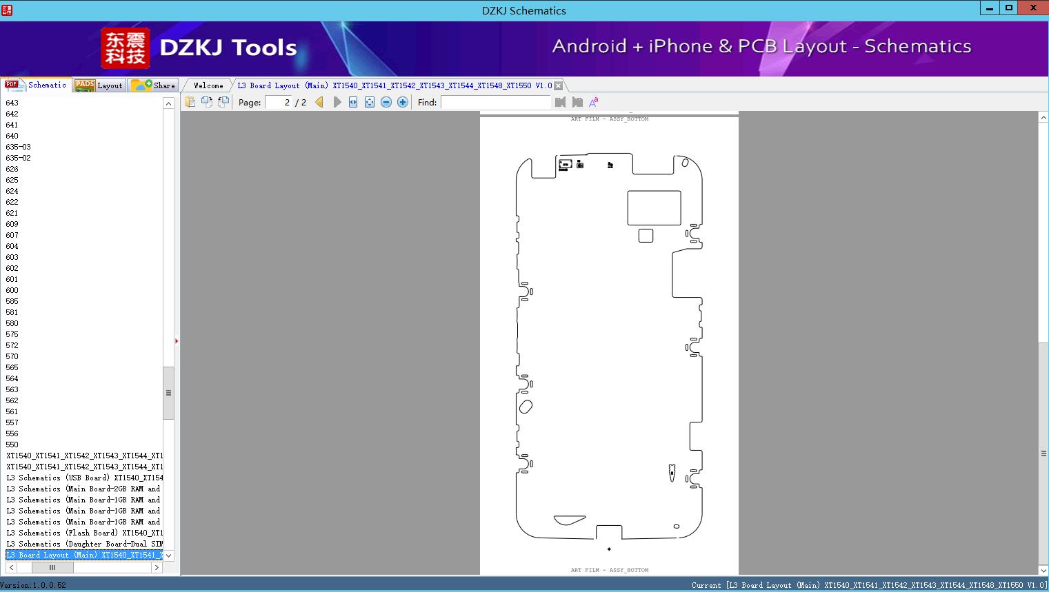 L3 Board Layout (Main) XT1540_XT1541_XT1542_XT1543_XT1544_XT1548_XT1550 ...