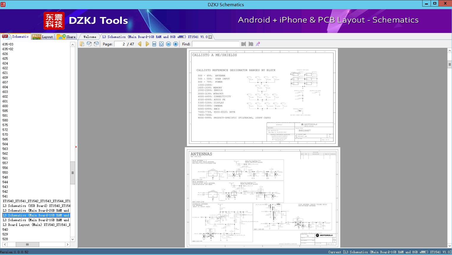 L3 Schematics (Main Board-1GB RAM and 8GB eMMC) XT1541 V1.0 - XT1541 ...