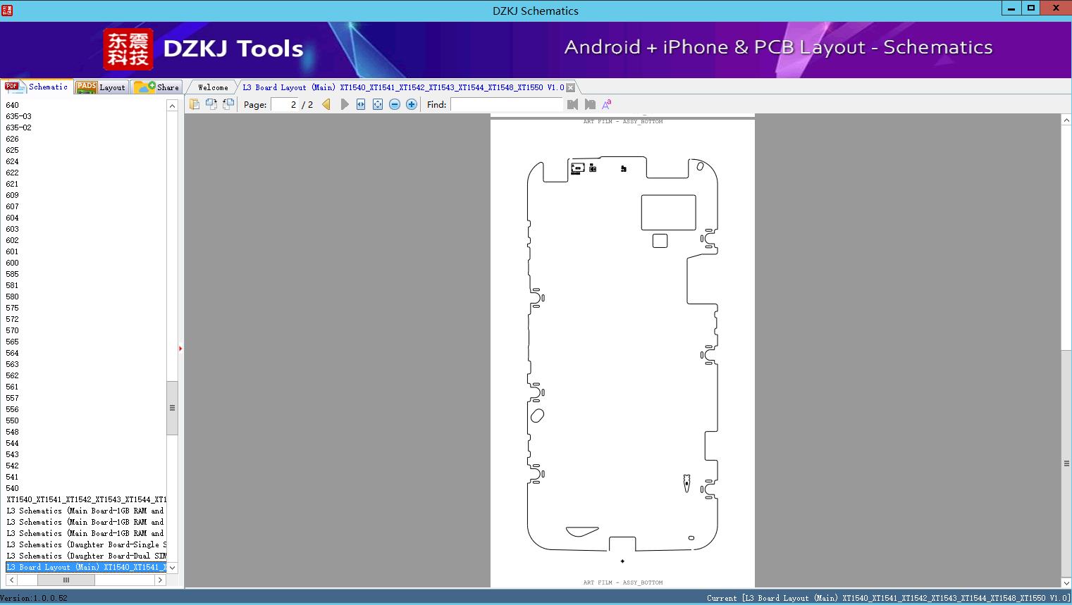 L3 Board Layout (Main) XT1540_XT1541_XT1542_XT1543_XT1544_XT1548_XT1550 ...