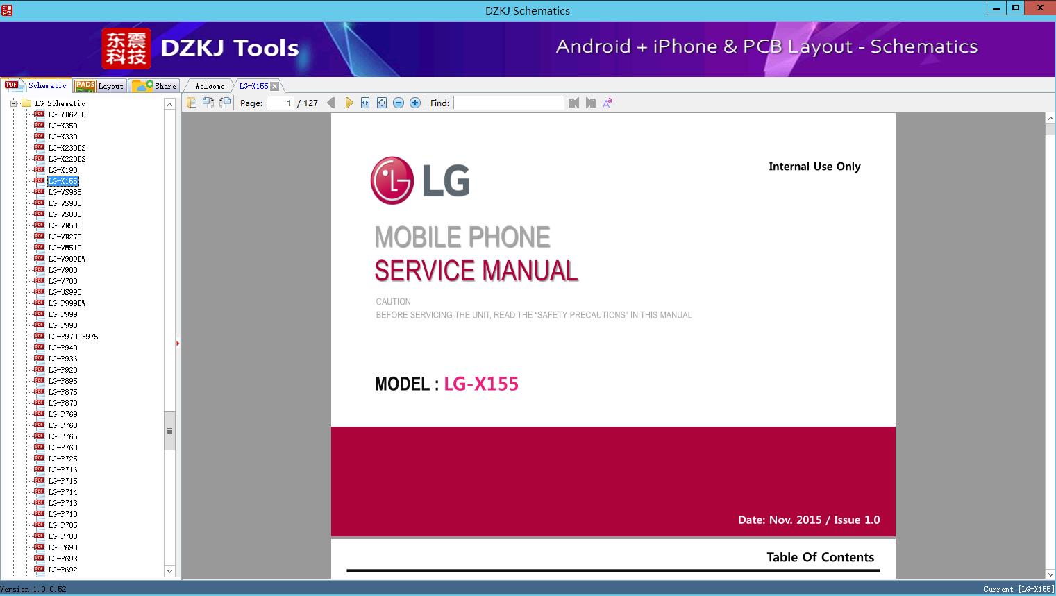 LG-X155 - LG Schematic - DZKJ Schematics & PCB Layout
