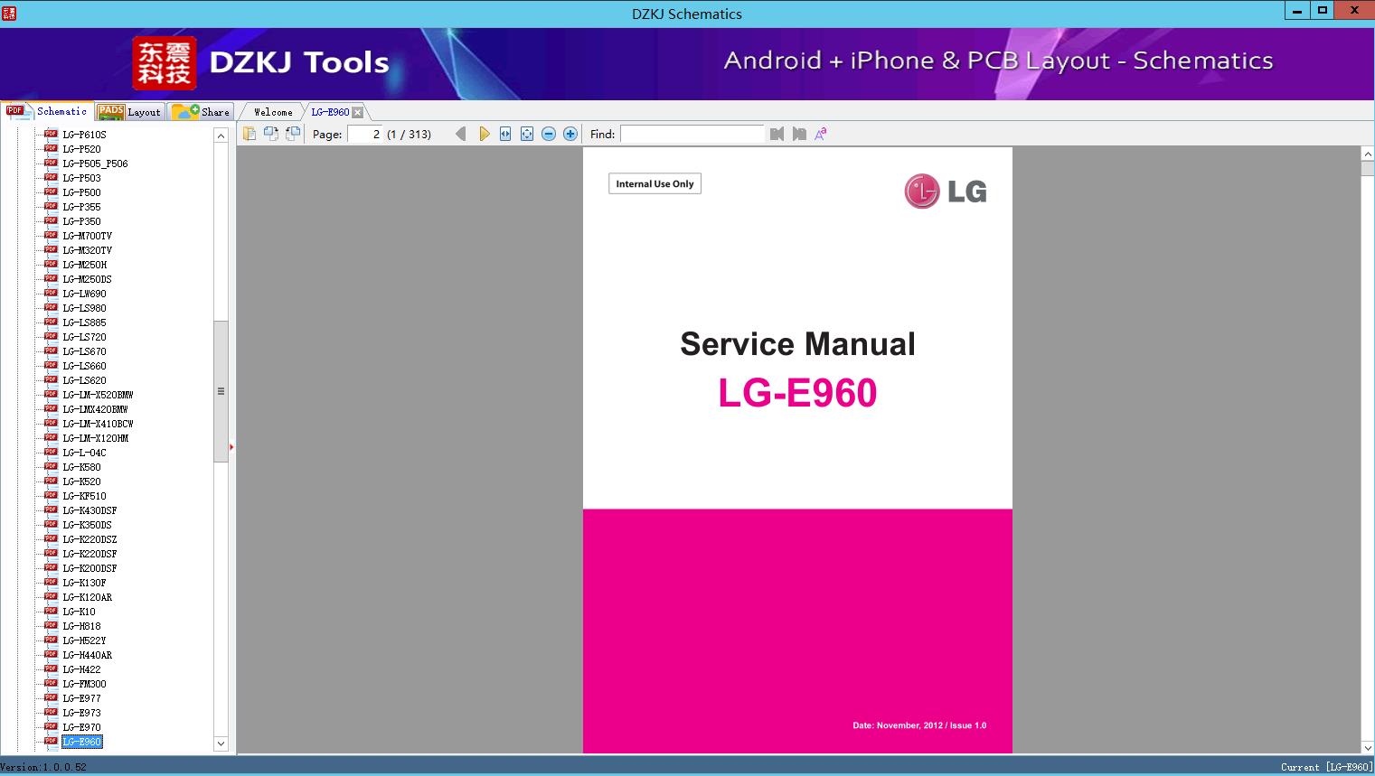 LG-E960 - LG Schematic - DZKJ Schematics & PCB Layout