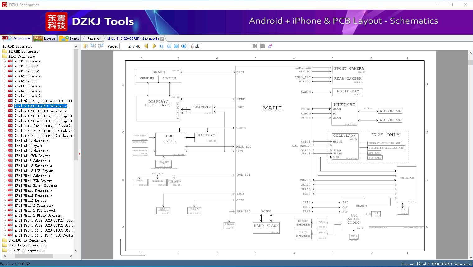 iPad 5 (820-00725) Schematic - IPAD Schematic - IPHONE Schematic - DZKJ ...