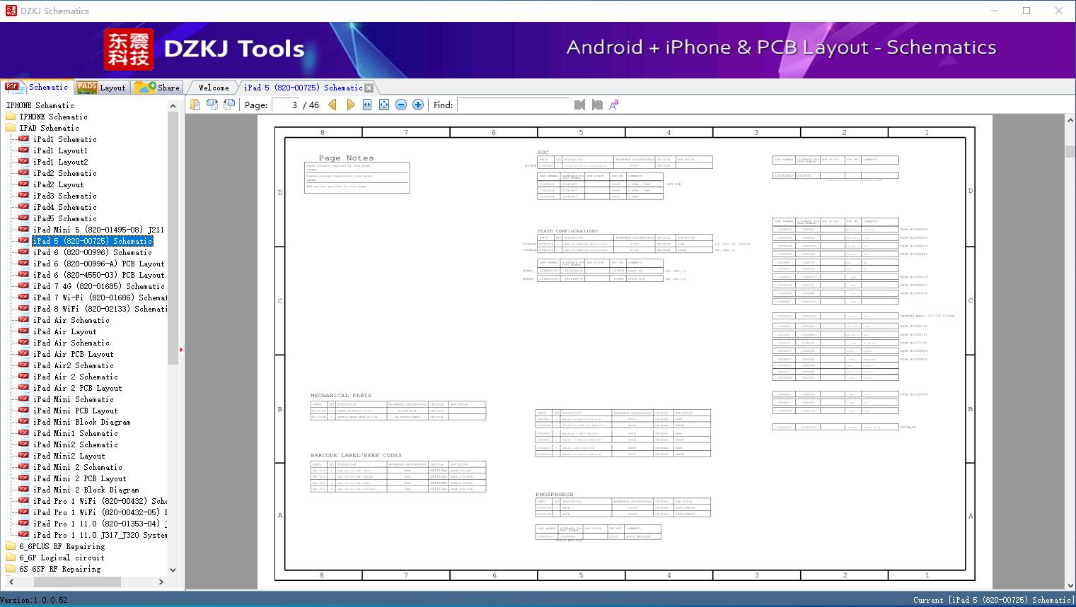 iPad 5 (820-00725) Schematic - IPAD Schematic - IPHONE Schematic - DZKJ ...