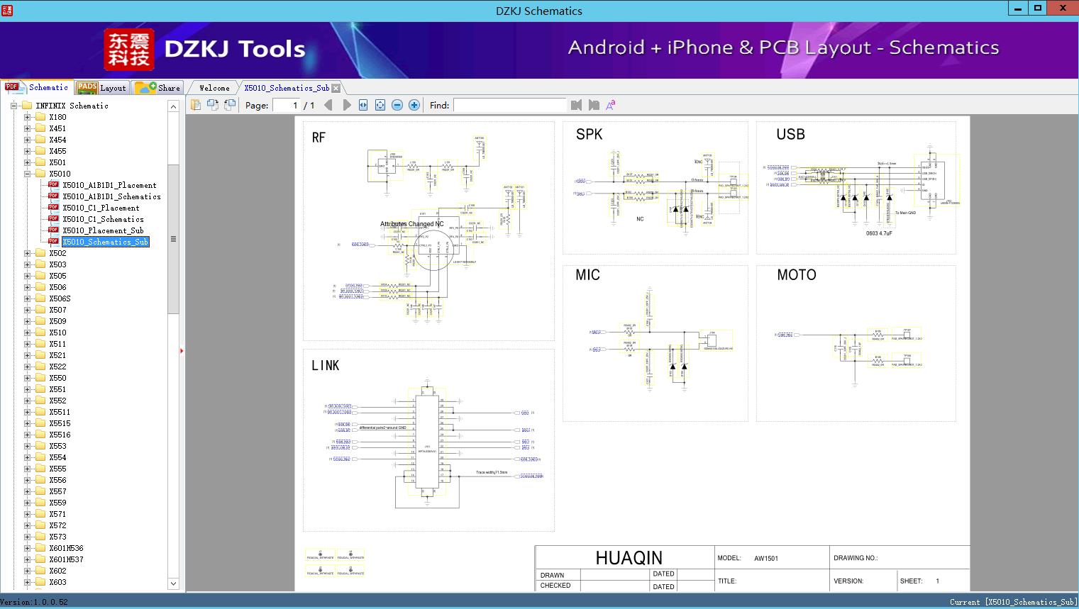 X5010_Schematics_Sub - X5010 - INFINIX Schematic - DZKJ Schematics ...