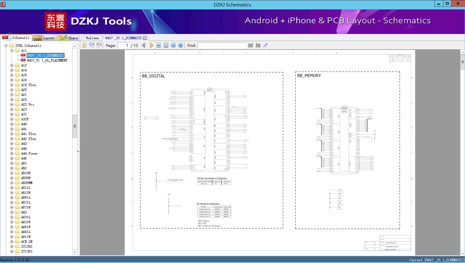 W407 _V1.1_SCHEMATIC - A11 - ITEL Schematic - DZKJ Schematics & PCB Layout