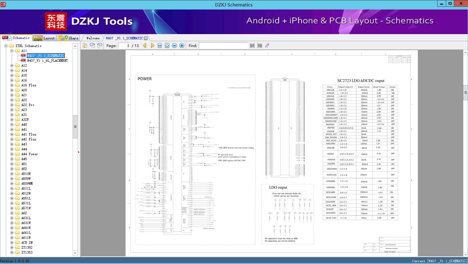 W407 _V1.1_SCHEMATIC - A11 - ITEL Schematic - DZKJ Schematics & PCB Layout