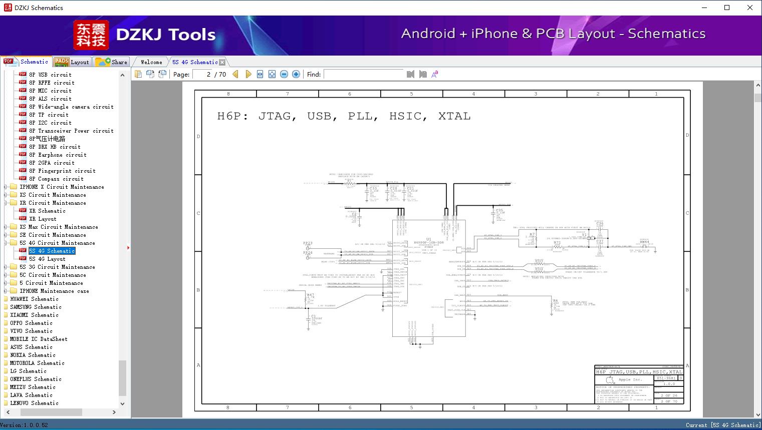 5S 4G Schematic - 5S 4G Circuit Maintenance - IPHONE Schematic - DZKJ ...