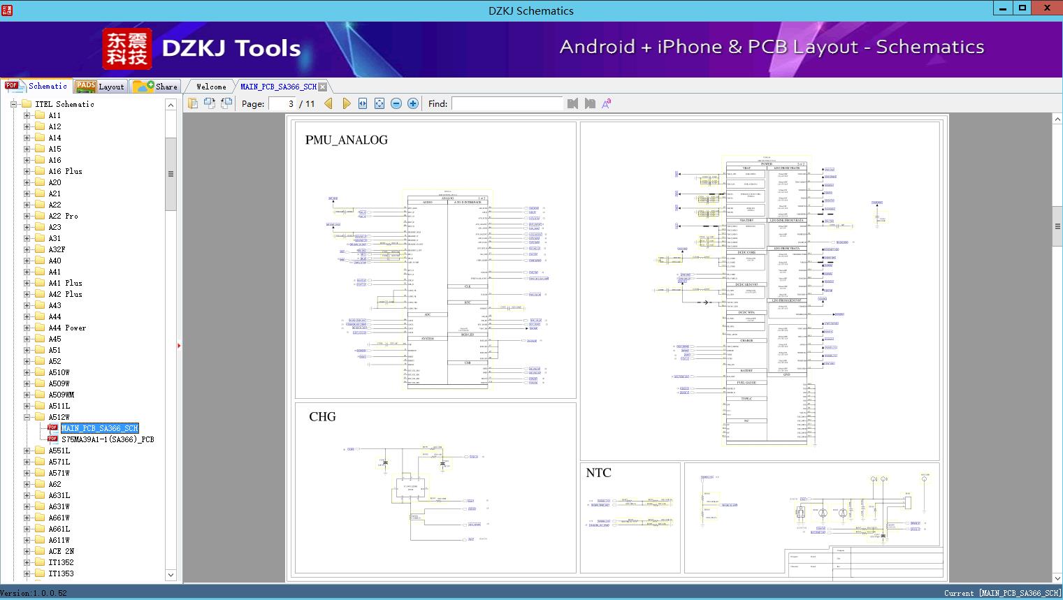 MAIN_PCB_SA366_SCH - A512W - ITEL Schematic - DZKJ Schematics & PCB Layout