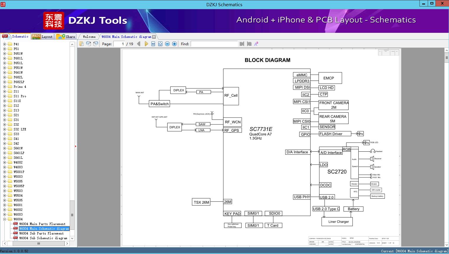 W6004 Main Schematic diagram - W6004 - ITEL Schematic - DZKJ Schematics ...