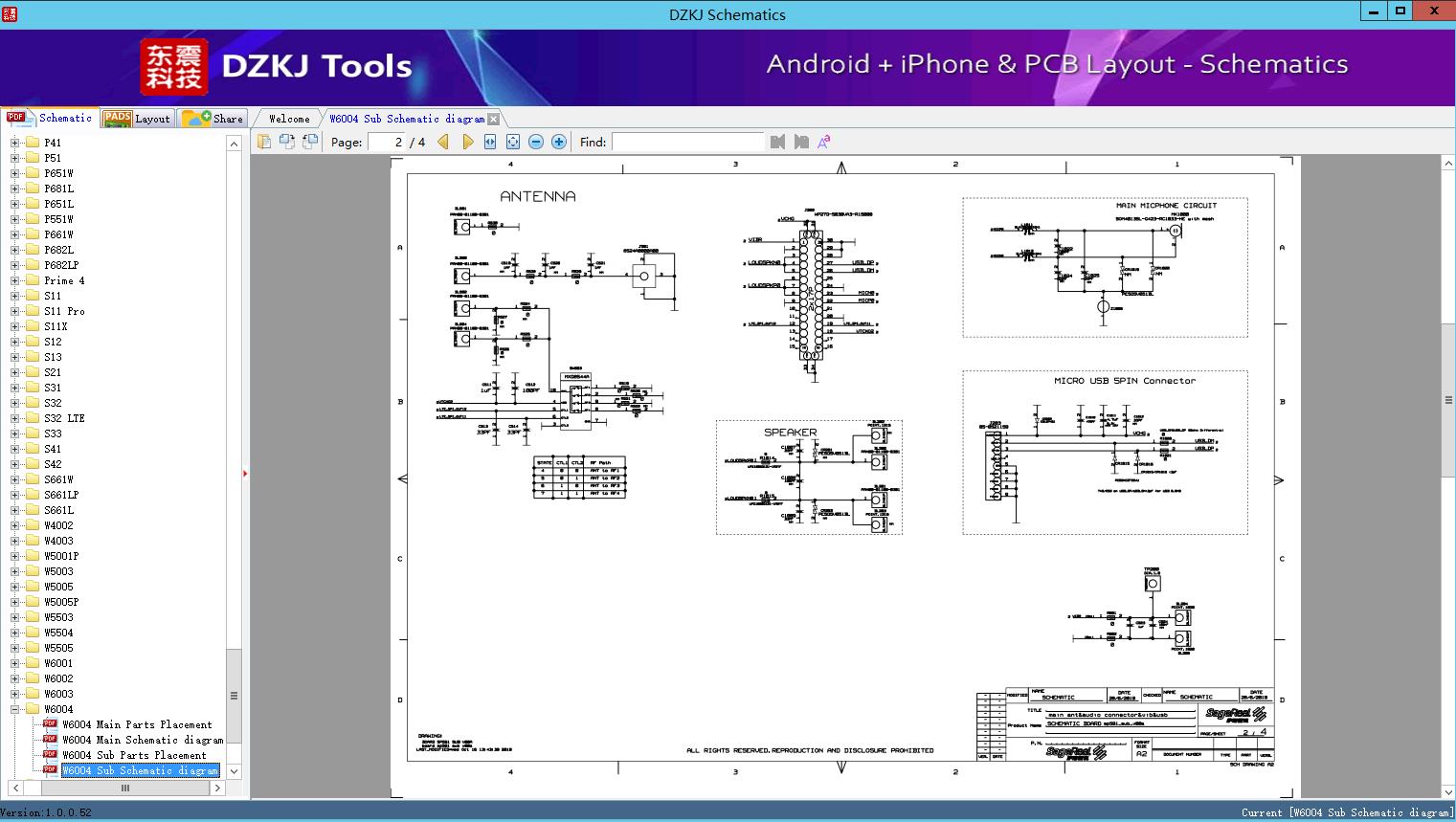 W6004 Sub Schematic diagram - W6004 - ITEL Schematic - DZKJ Schematics ...