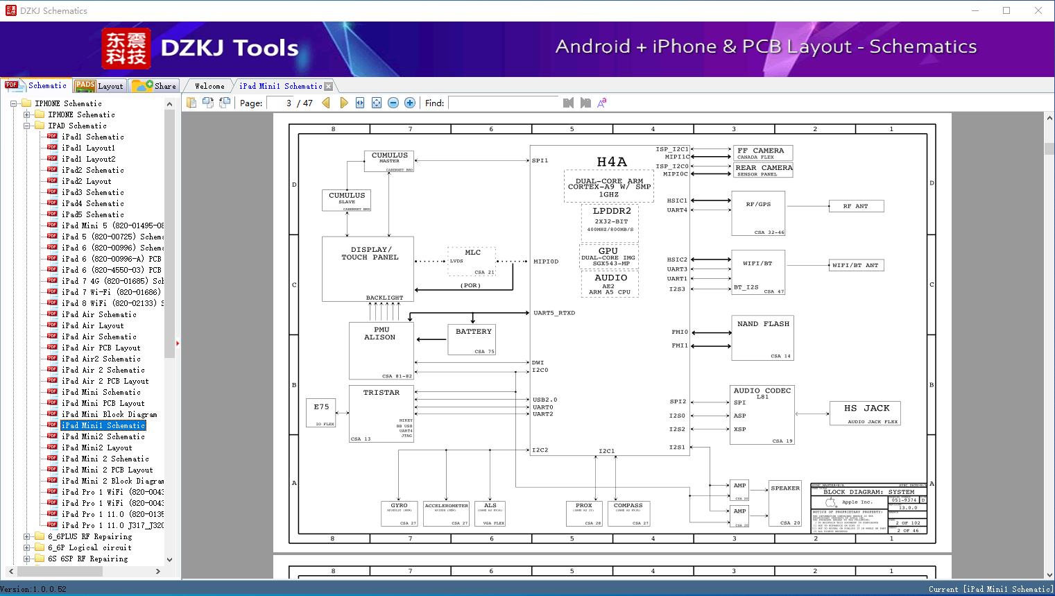 iPad Mini1 Schematic - IPAD Schematic - IPHONE Schematic - DZKJ ...
