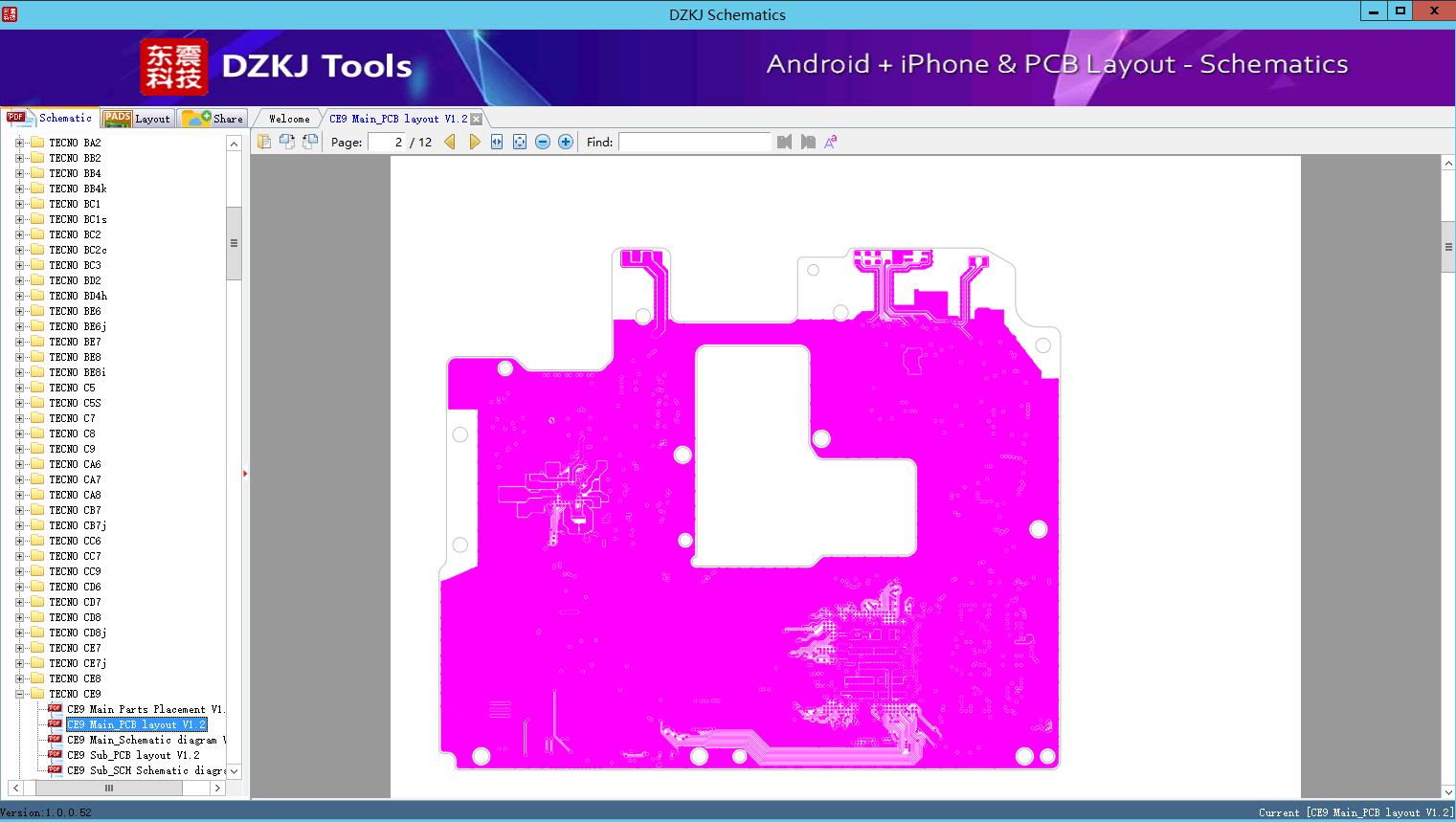 CE9 Main_PCB layout V1.2 - TECNO CE9 - TECNO Schematic - DZKJ ...