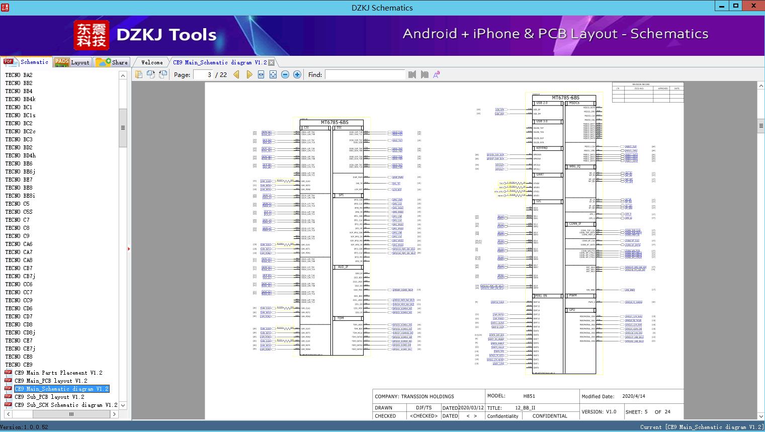 CE9 Main_Schematic diagram V1.2 - TECNO CE9 - TECNO Schematic - DZKJ ...