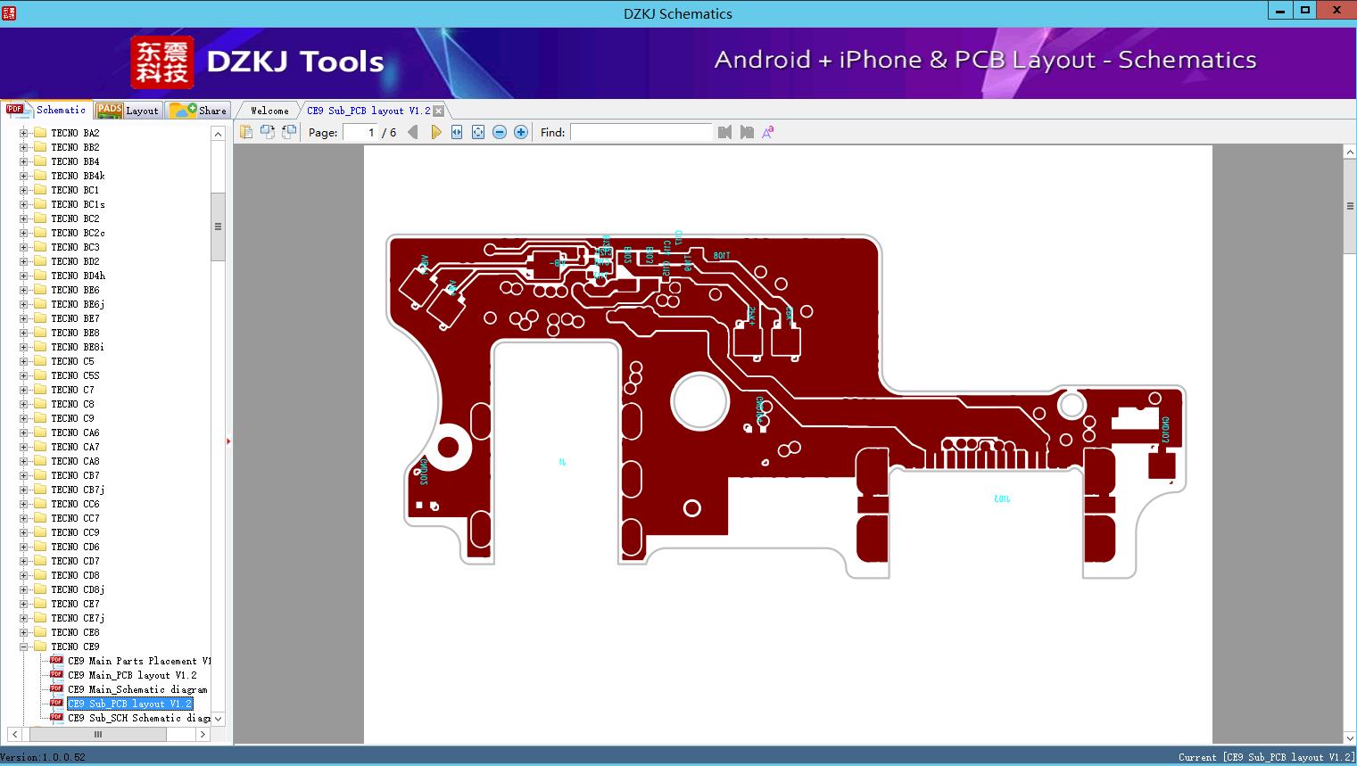 CE9 Sub_PCB layout V1.2 - TECNO CE9 - TECNO Schematic - DZKJ Schematics ...