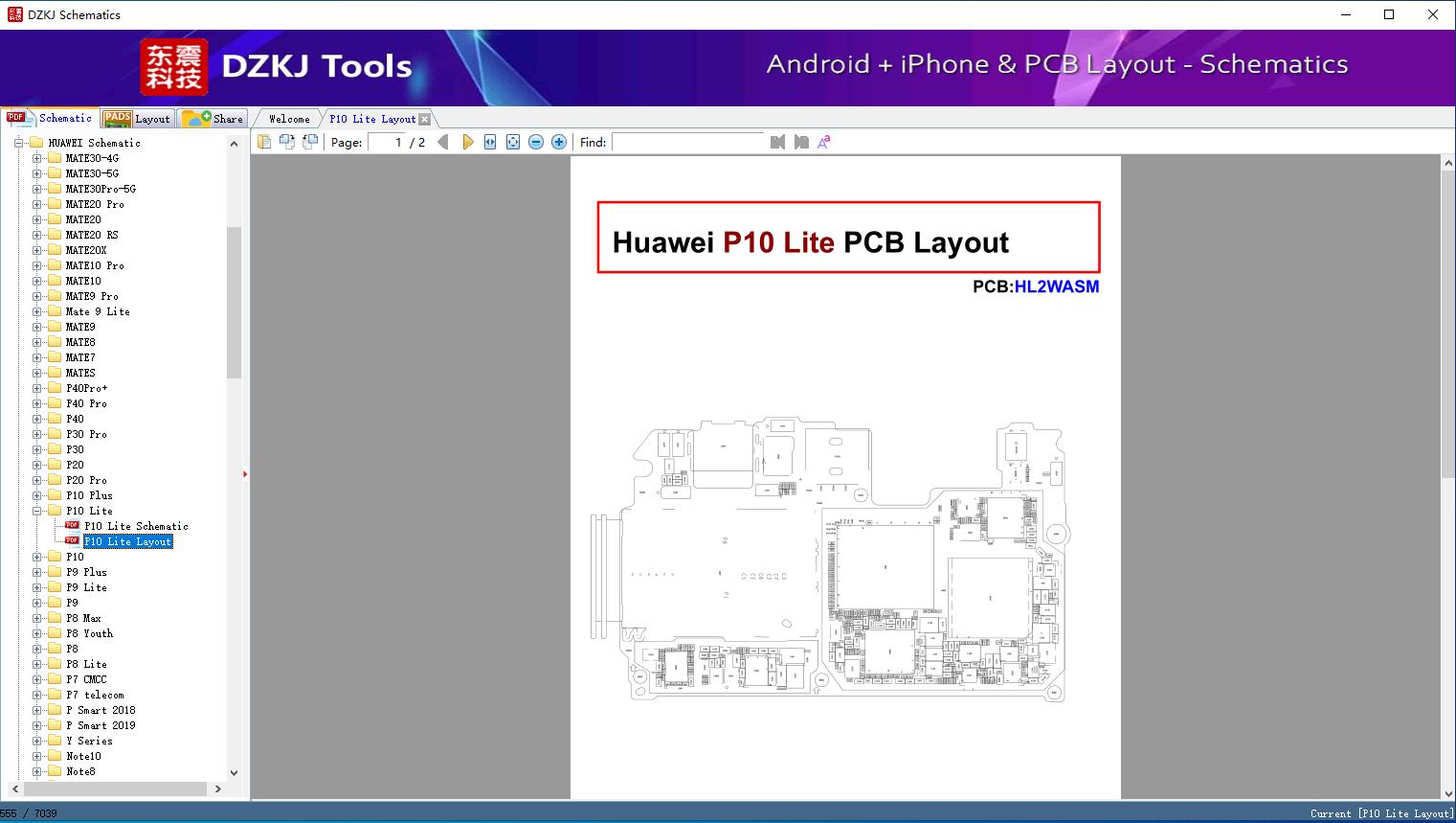 P10 Lite Layout - P10 Lite - HUAWEI Schematic - DZKJ Schematics & PCB ...