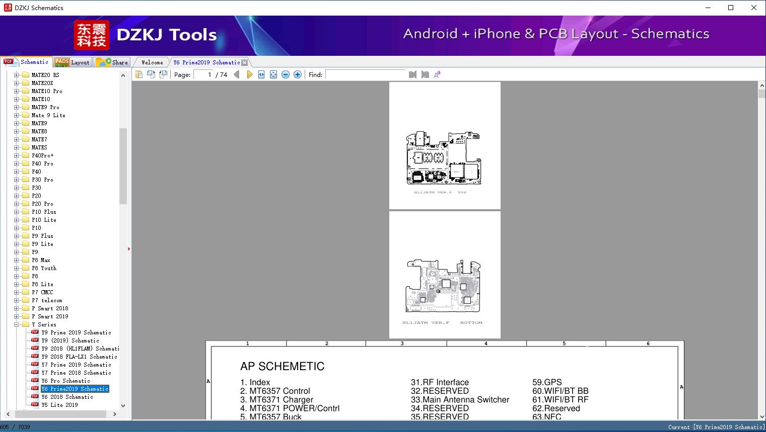 Y6 Prime2019 Schematic - Y Series - HUAWEI Schematic - DZKJ Schematics ...