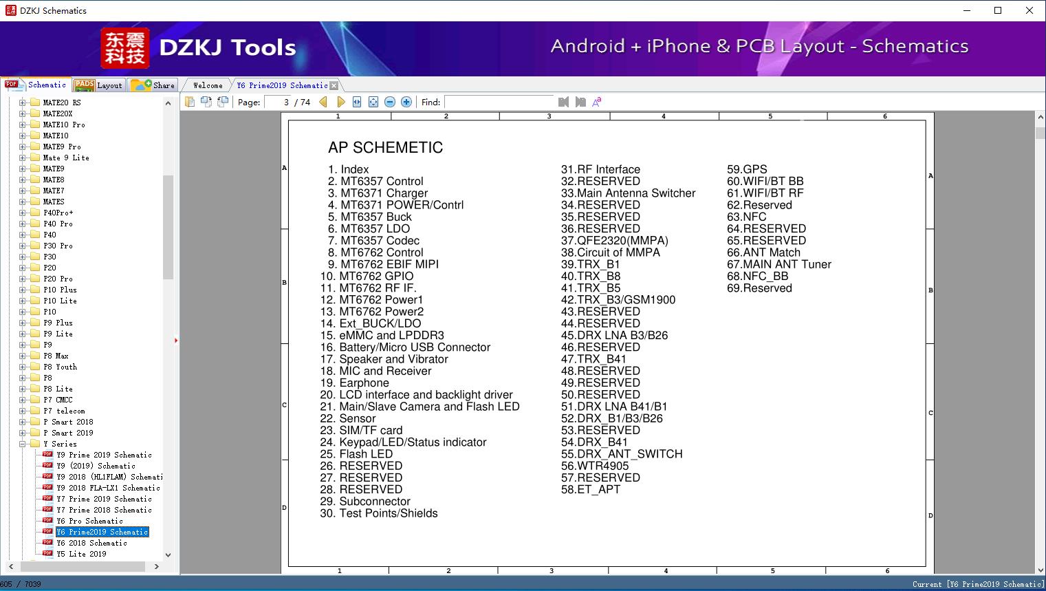 Y6 Prime2019 Schematic - Y Series - HUAWEI Schematic - DZKJ Schematics ...