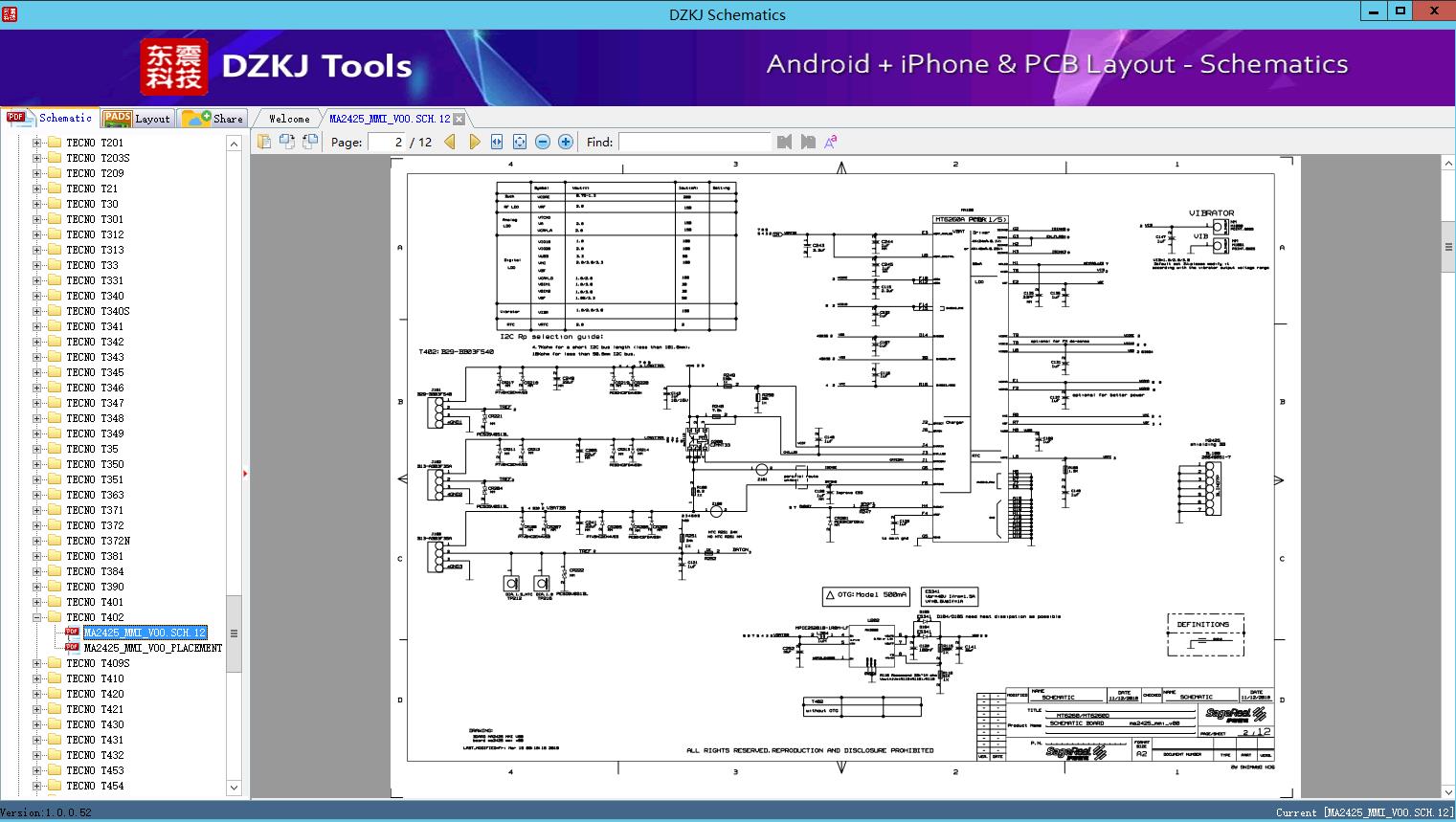 MA2425_MMI_V00.SCH.12 - TECNO T402 - TECNO Schematic - DZKJ Schematics & PCB Layout