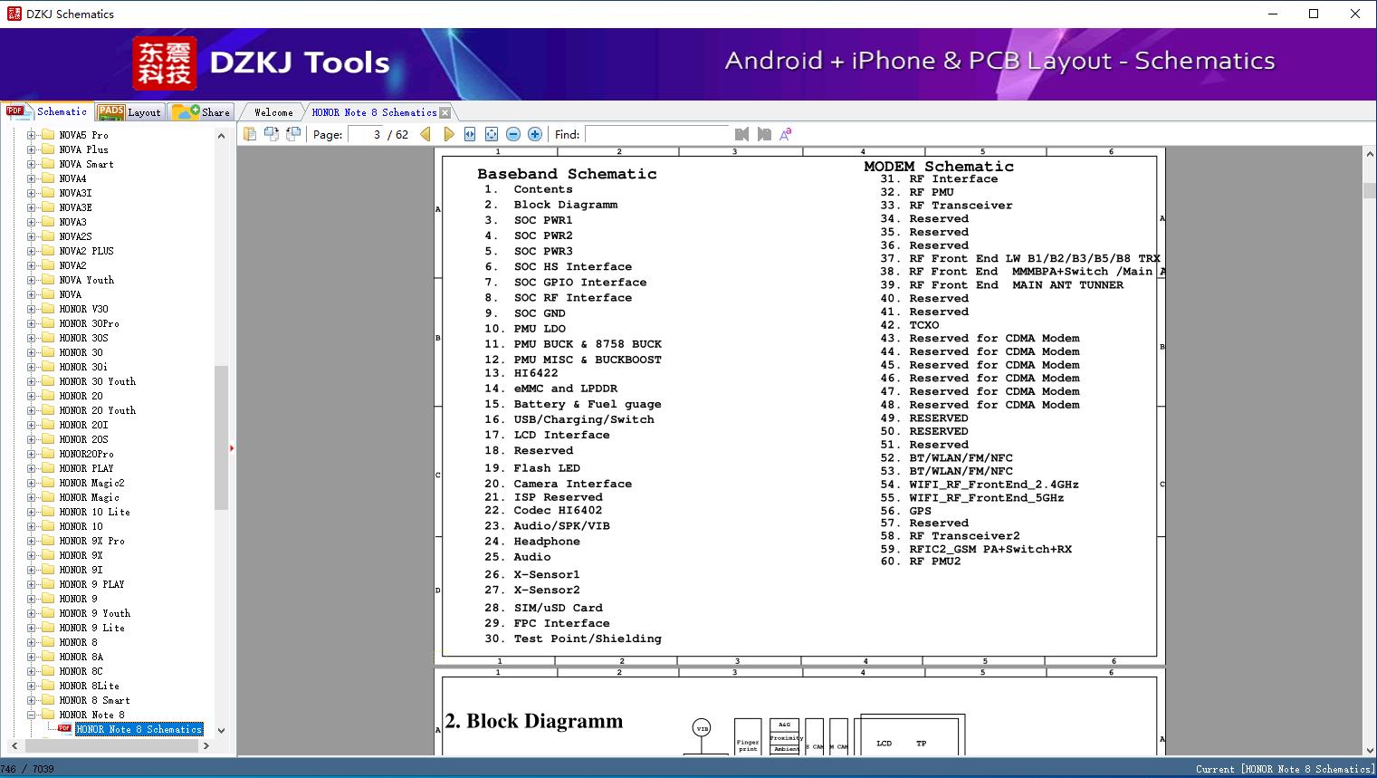 HONOR Note 8 Schematics - HONOR Note 8 - HUAWEI Schematic - DZKJ ...