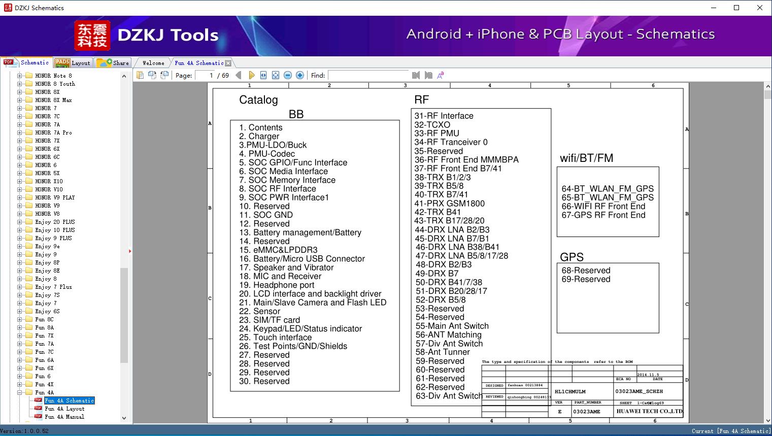 Fun 4A Schematic - Fun 4A - HUAWEI Schematic - DZKJ Schematics & PCB Layout